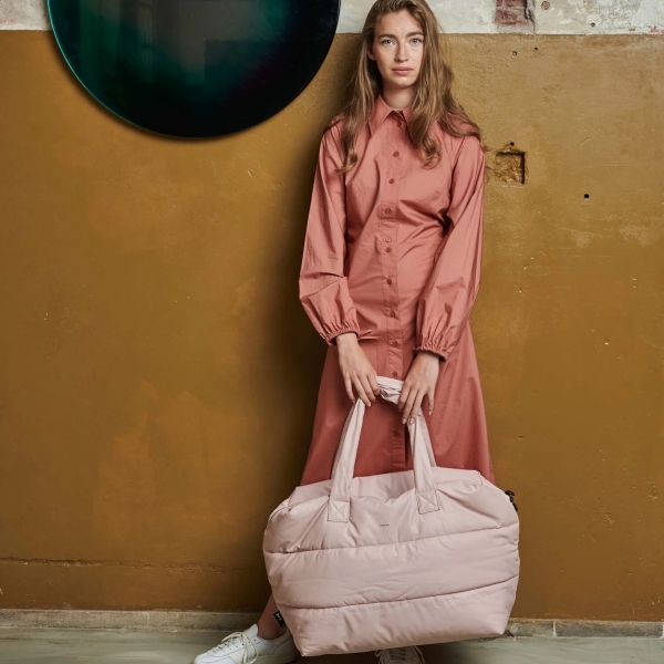 TINNE + MIA Camill Big Puffy Weekend Bag - Red Wood - Mau Feitio