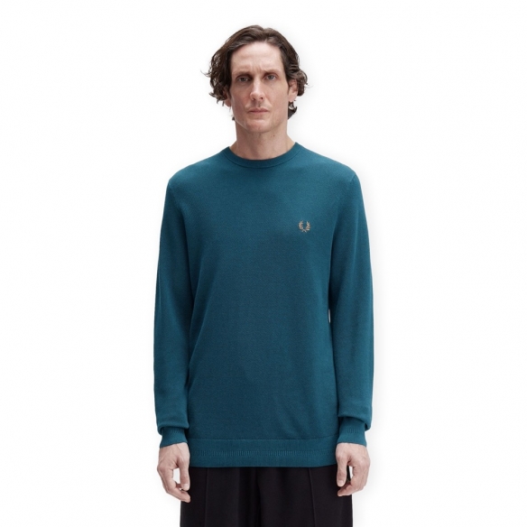 FRED PERRY Malha Pique Stitch K1309 - Dark Petrol