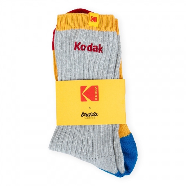 BRAVA FABRICS Kodak Block Ribbed Socks - Yellow - Mau Feitio