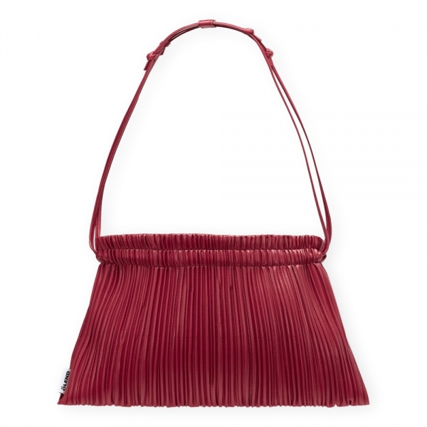 ÖLEND Mala Shell Bag - Vegan Leather - Cherry Red - Mau Feitio